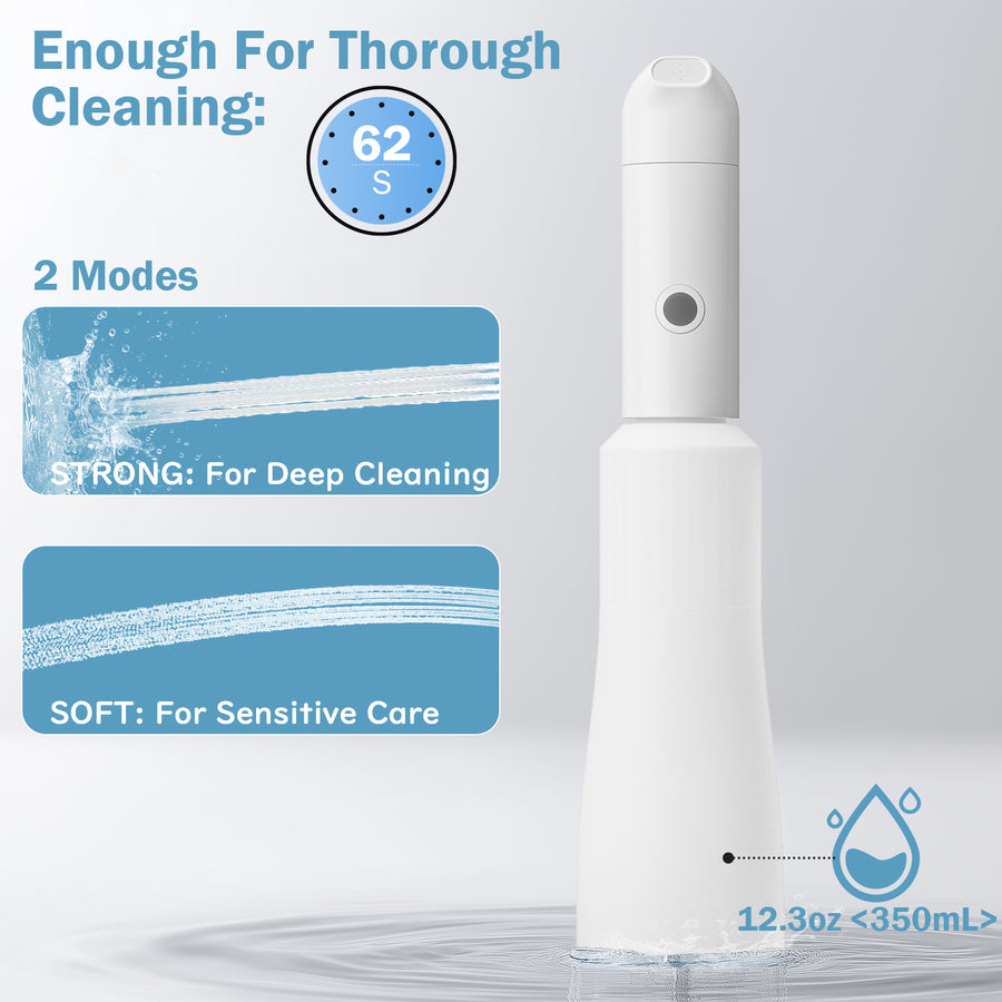 SAMODRA Portable Travel Bidet, Electric Bidet Sprayer 12.3oz/350mL, IP