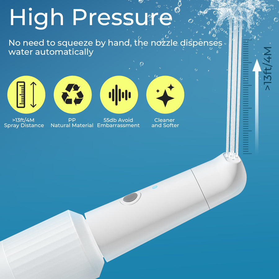 SAMODRA Portable Travel Bidet, Electric Bidet Sprayer 12.3oz/350mL, IP